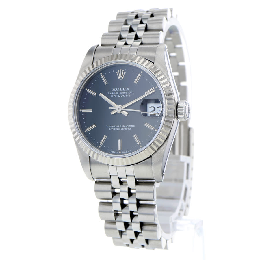 Rolex Pre-owned Rolex Datejust 31 Automatic Black Dial Ladies Watch ...