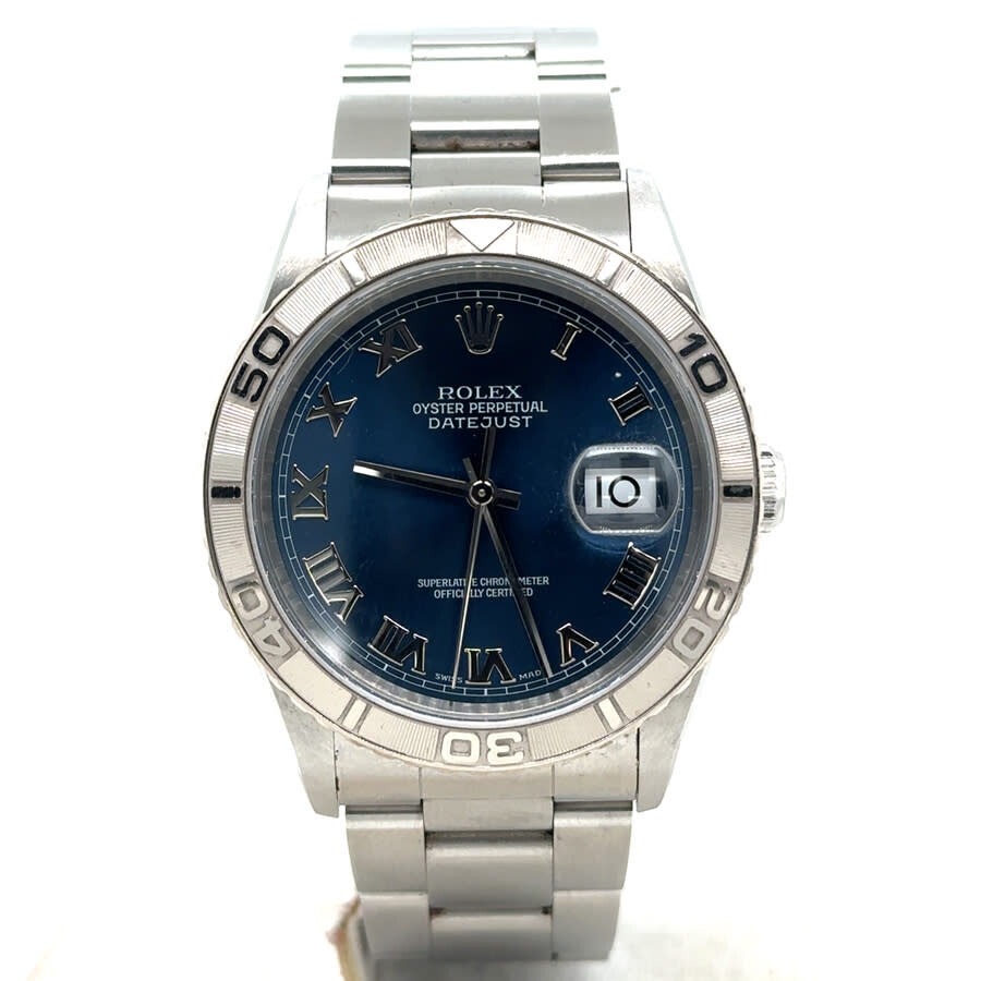 Rolex Pre-owned Rolex Datejust Automatic Blue Dial Men's Watch 16264 ...