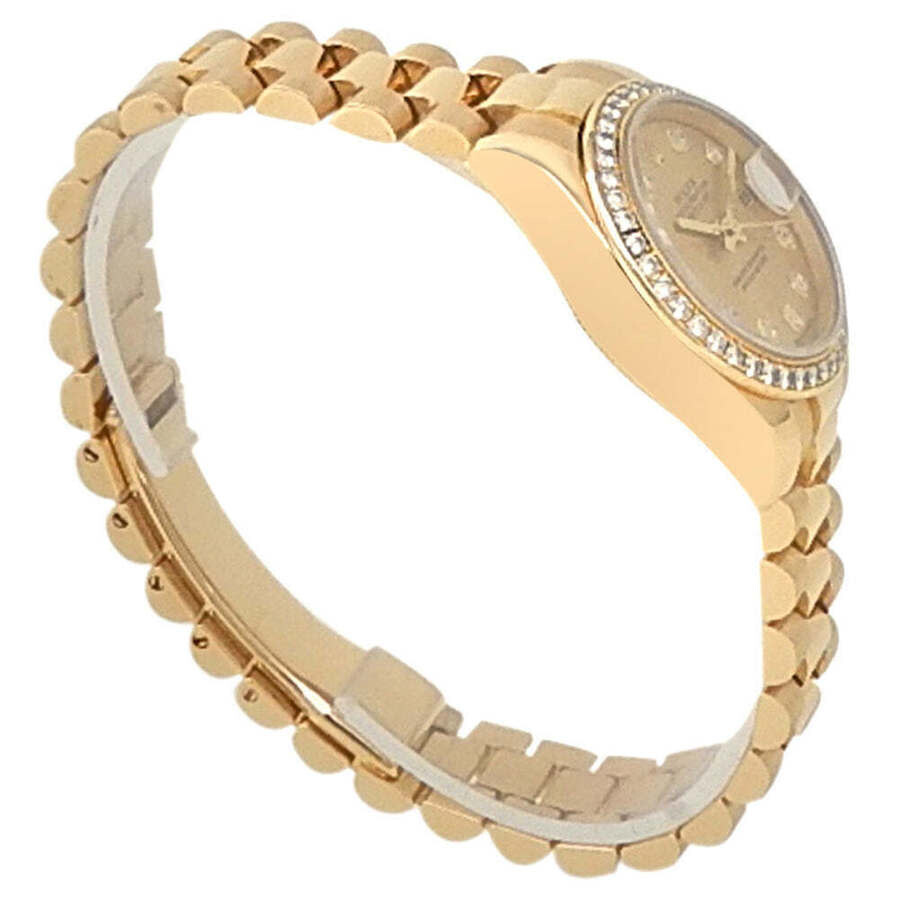Rolex Pre-owned Rolex Datejust Automatic Chronometer Diamond Champagne ...