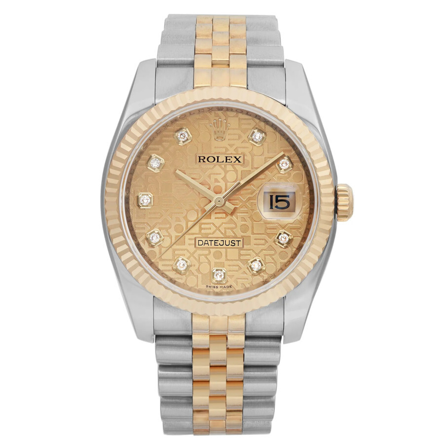 Rolex Pre-owned Rolex Datejust Automatic Chronometer Diamond Men's ...
