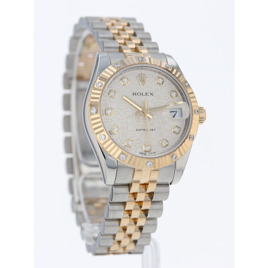 Rolex Pre-owned Rolex Datejust Automatic Chronometer Diamond Silver ...