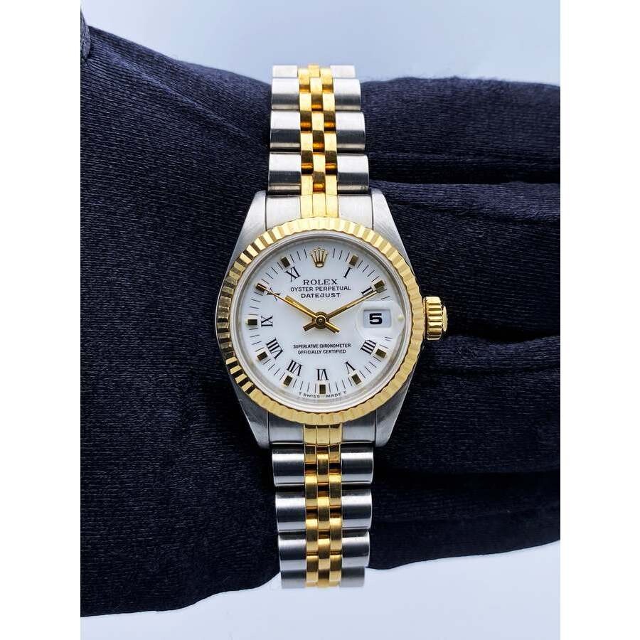 Rolex Pre-owned Rolex Datejust Automatic Chronometer White Dial Ladies ...
