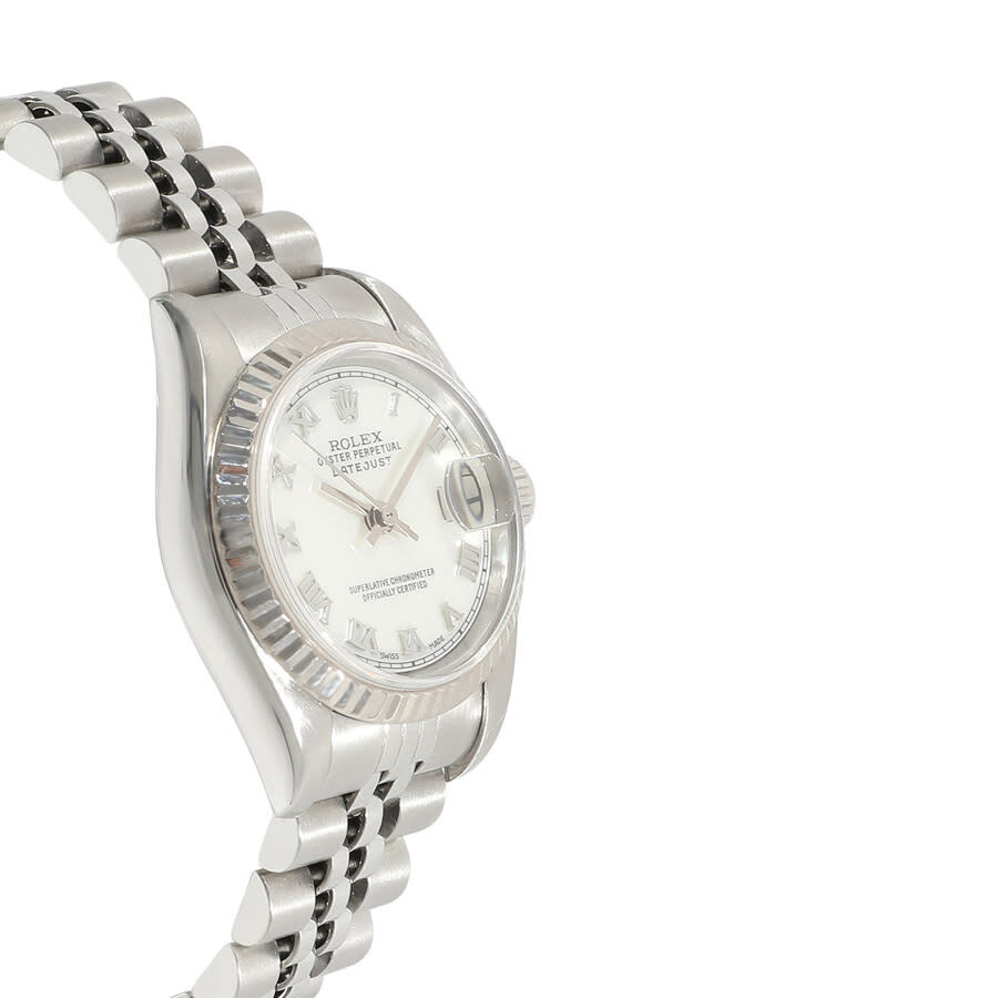 Rolex Pre-owned Rolex Datejust Automatic Chronometer White Dial Ladies ...