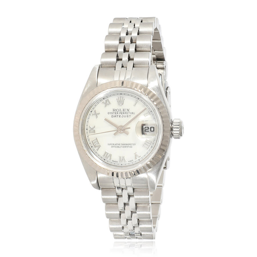 Rolex Pre-owned Rolex Datejust Automatic Chronometer White Dial Ladies ...