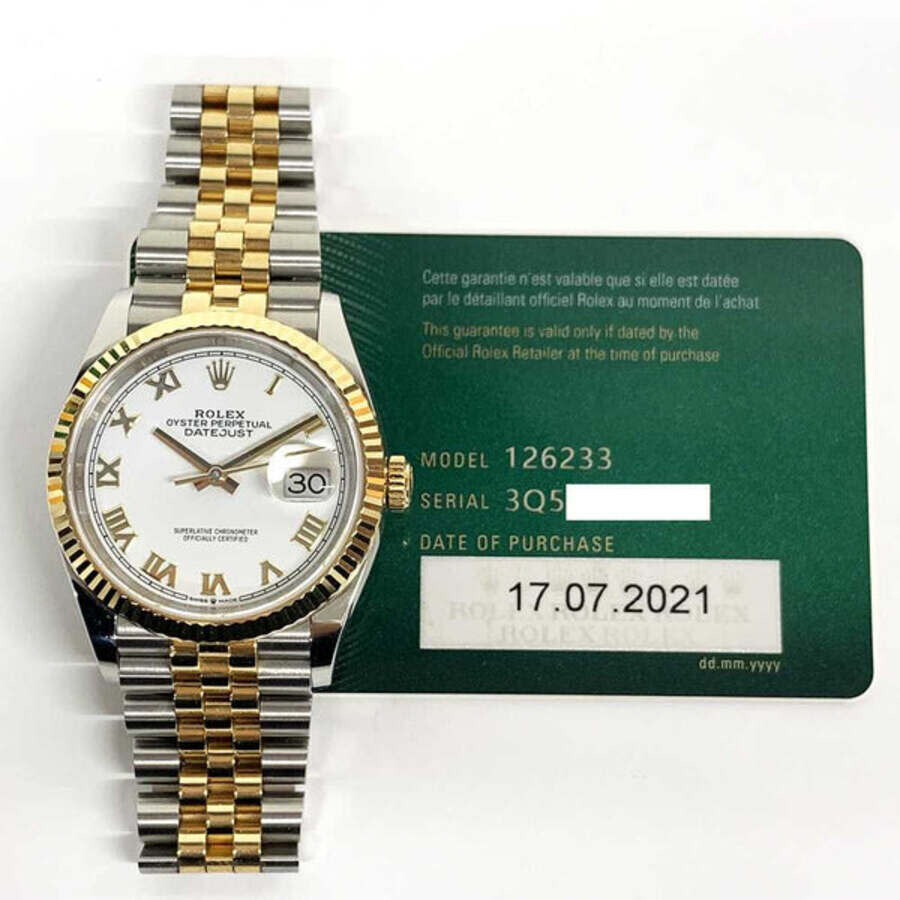 Rolex Pre-owned Rolex Datejust Automatic Chronometer White Dial Men's ...