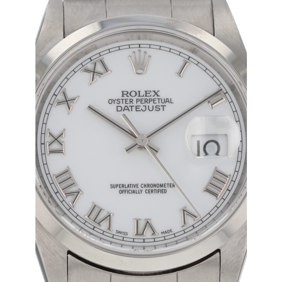 Rolex Pre-owned Rolex Datejust Automatic Chronometer White Dial Unisex ...