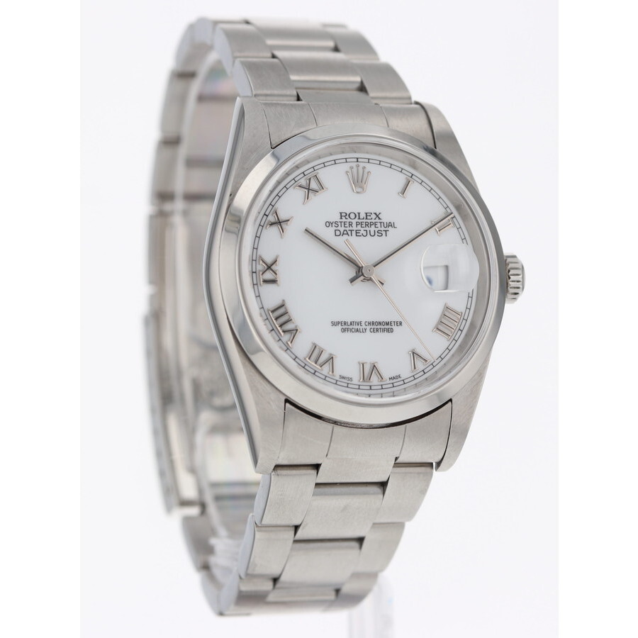 Rolex Pre-owned Rolex Datejust Automatic Chronometer White Dial Unisex ...