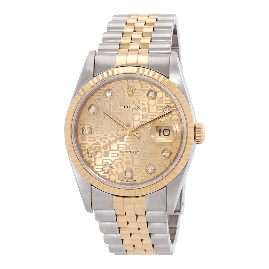 Rolex Pre-owned Rolex Datejust Automatic Diamond Men's Watch 16233 CJDJ ...