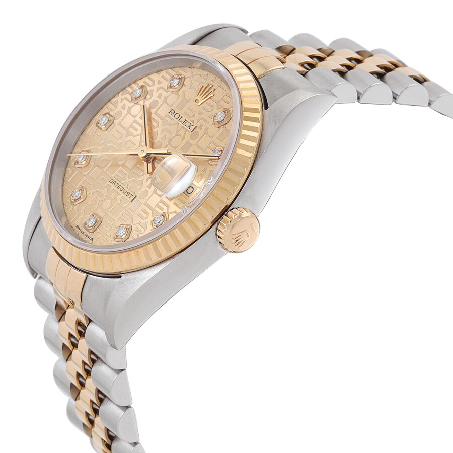 Rolex Pre-owned Rolex Datejust Automatic Diamond Men's Watch 16233 CJDJ ...