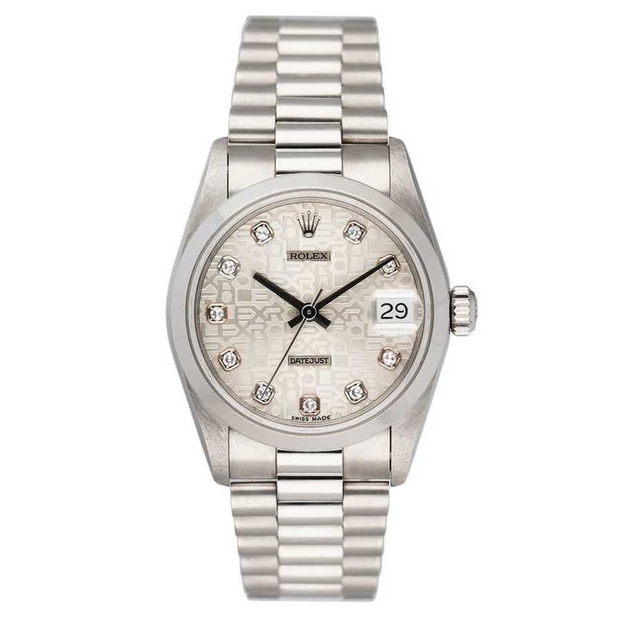 Rolex Pre-owned Rolex Datejust Automatic Diamond Silver Dial Unisex ...