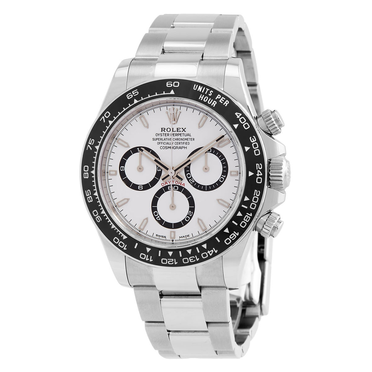 Rolex Pre-owned Rolex Daytona Chronograph White Dial Men's Watch ...