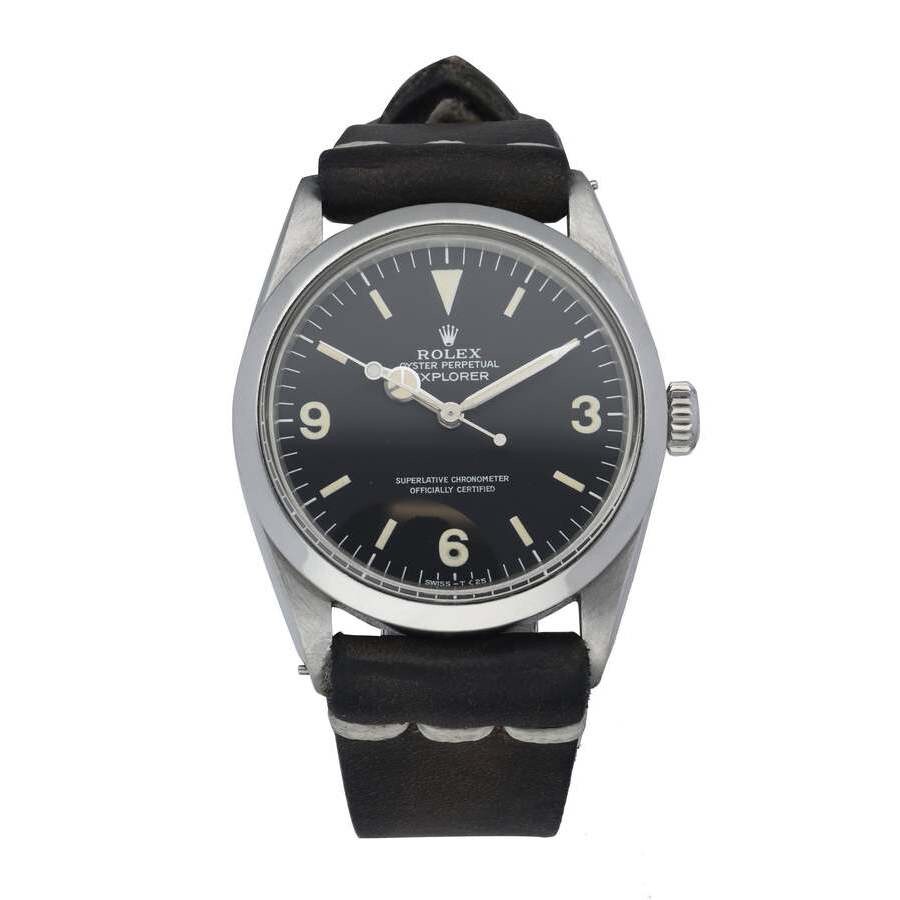 Rolex Pre-owned Rolex Explorer Automatic Black Dial Men's Watch 1016 ...