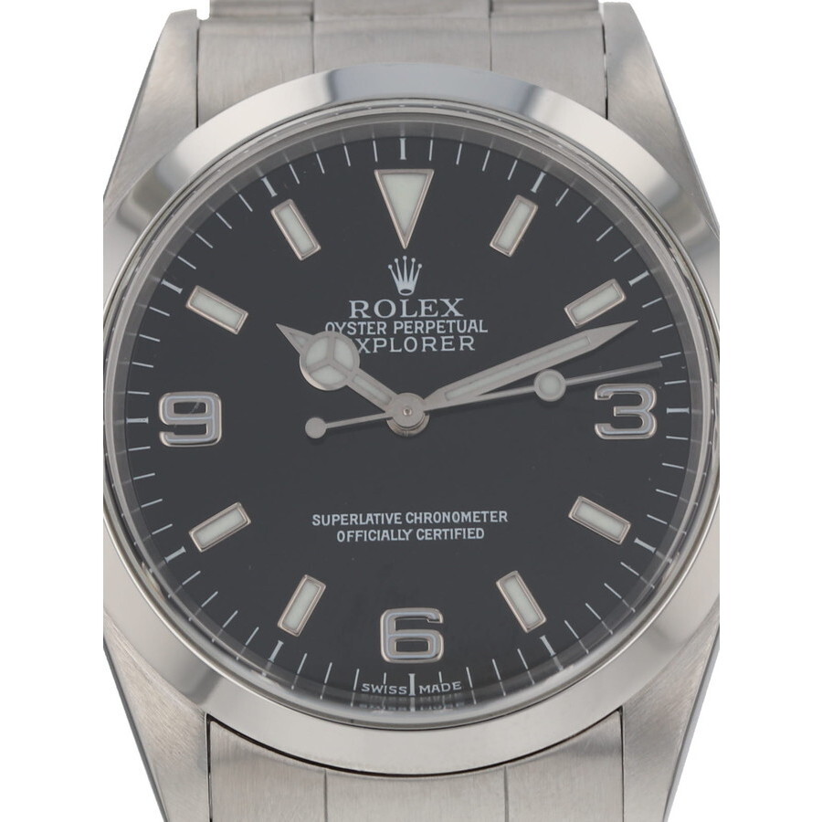 Rolex Pre-owned Rolex Explorer Automatic Chronometer Black Dial Unisex ...