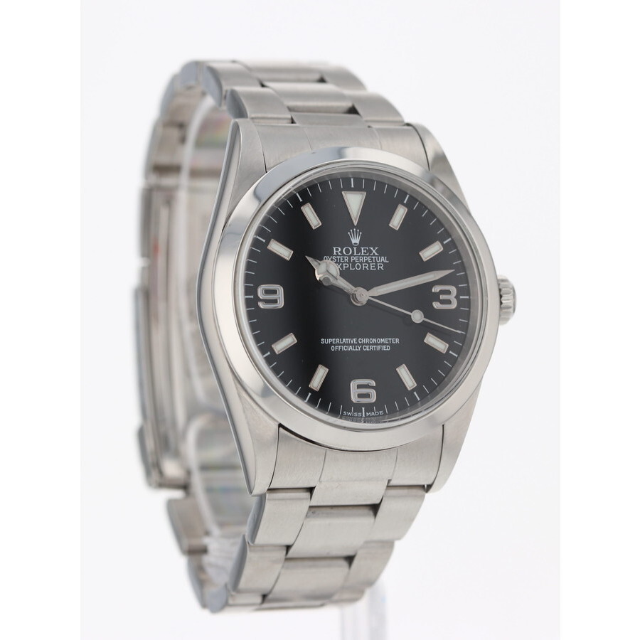Rolex Pre-owned Rolex Explorer Automatic Chronometer Black Dial Unisex ...