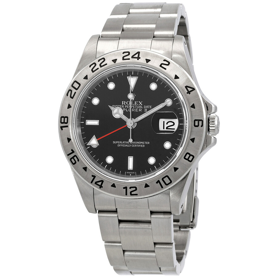 Rolex Pre-owned Rolex Explorer II Automatic Chronometer Black Dial Men ...