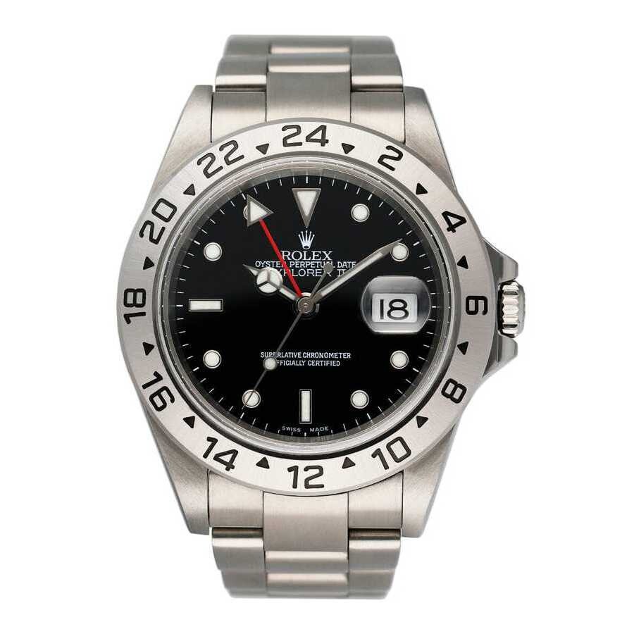 Rolex Pre-owned Rolex Explorer II GMT Automatic Chronometer Black Dial ...