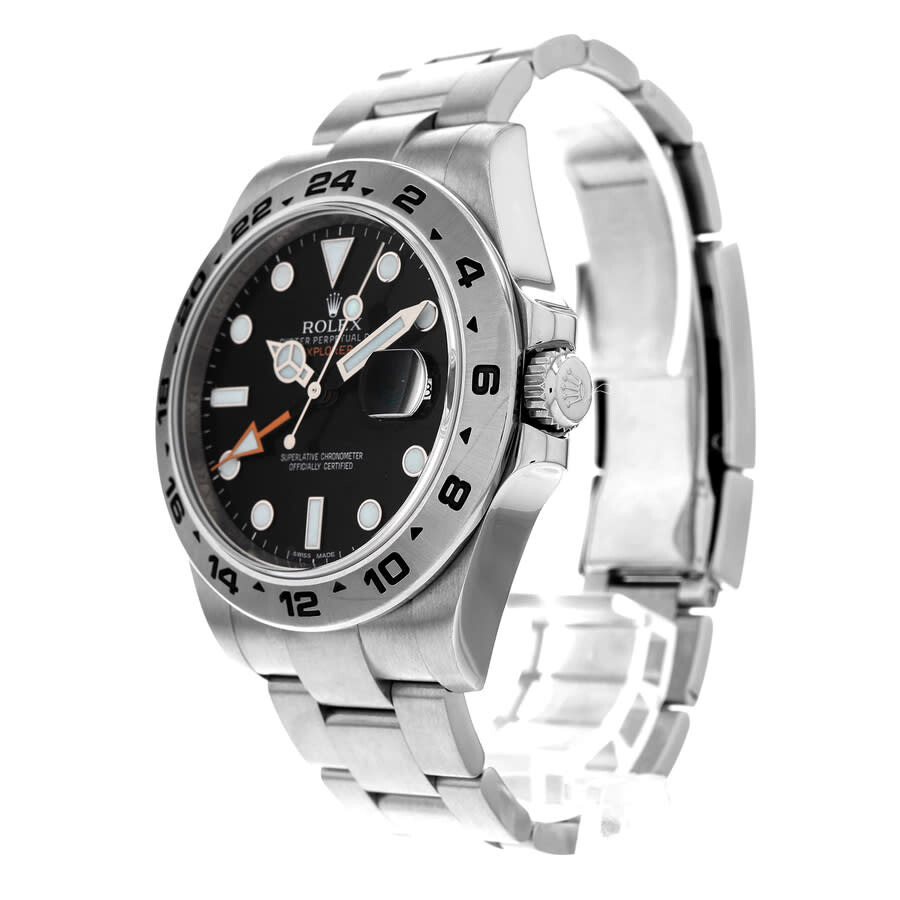 Rolex Pre-owned Rolex Explorer II GMT Automatic Chronometer Black Dial ...