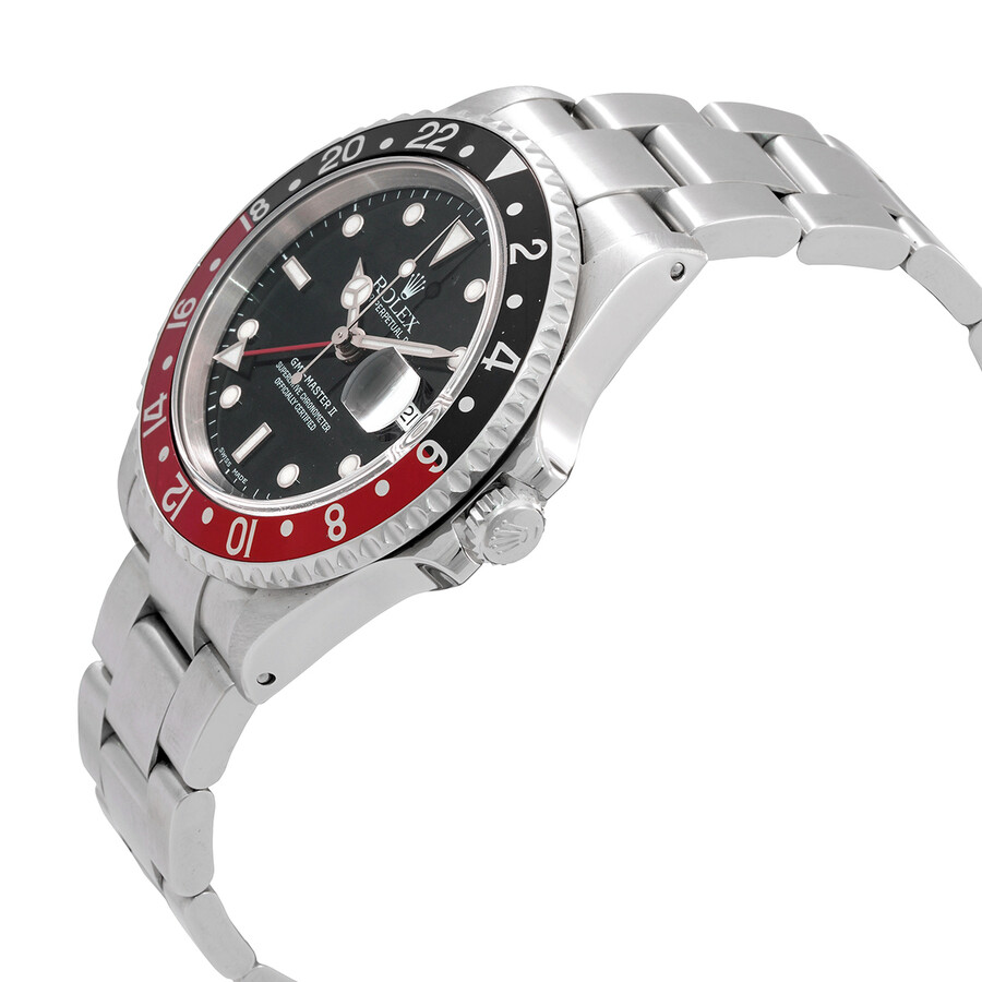 Rolex Pre-owned Rolex GMT Master II Automatic Chronometer Black Dial ...
