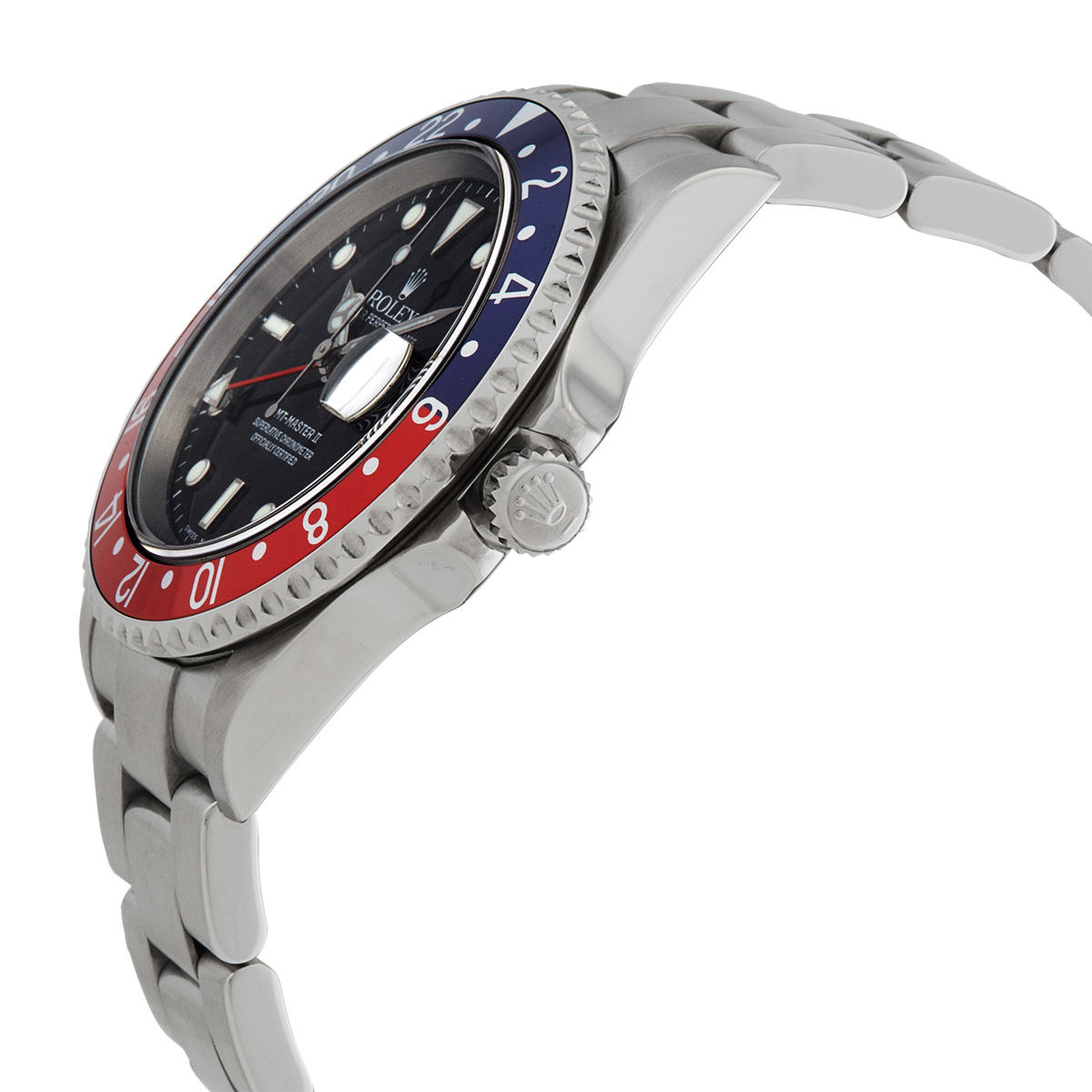 Rolex Pre-owned Rolex GMT Master II Black Dial Pepsi Bezel Automatic ...