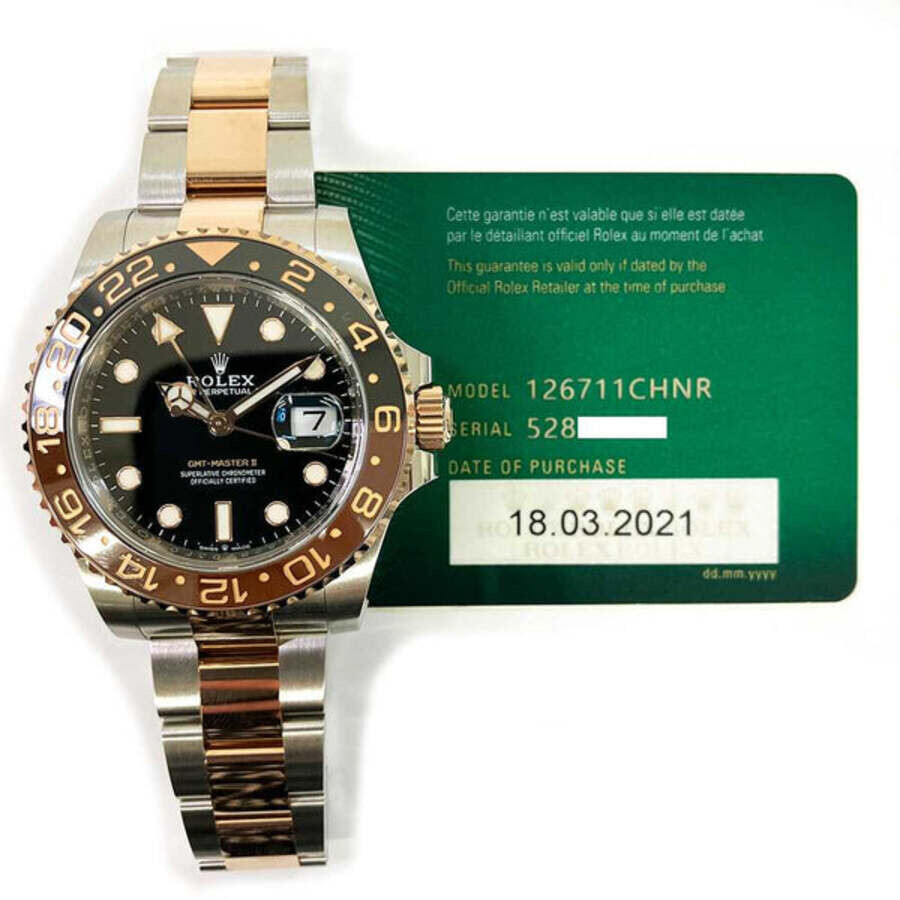 Rolex Pre-owned Rolex GMT-Master II GMT Automatic Chronometer Black ...