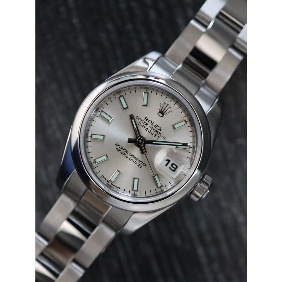 Rolex Pre-owned Rolex Ladies Datejust Automatic Chronometer Silver Dial ...