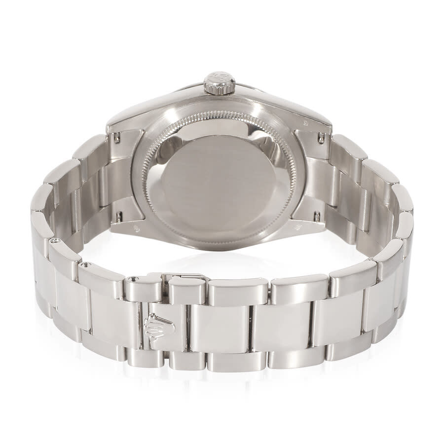 Rolex Pre-owned Rolex Oyster Perpetual Automatic Chronometer Black Dial ...