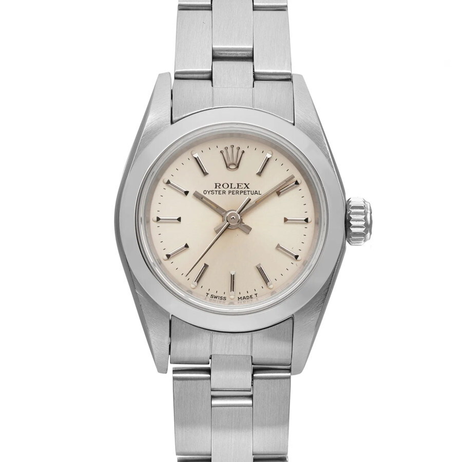 Rolex Pre-owned Rolex Oyster Perpetual Automatic Chronometer Grey Dial ...
