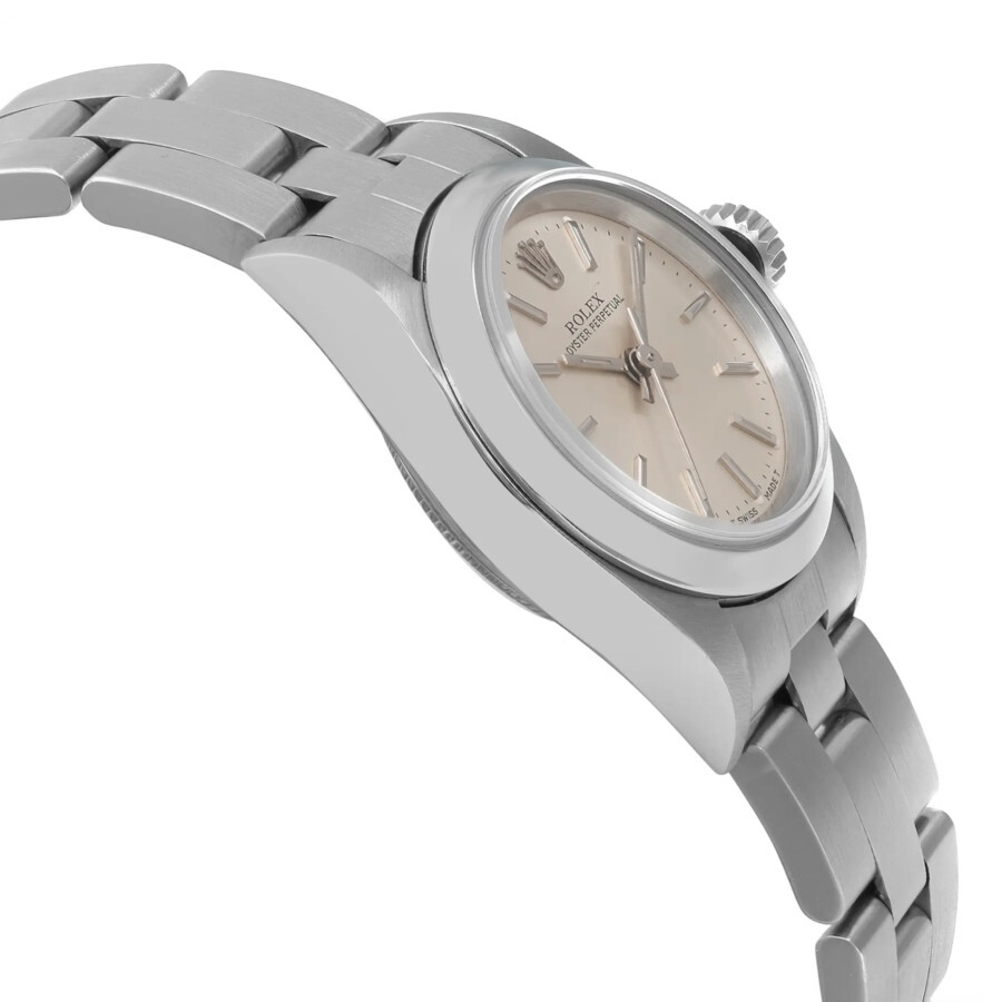Rolex Pre-owned Rolex Oyster Perpetual Automatic Chronometer Grey Dial ...