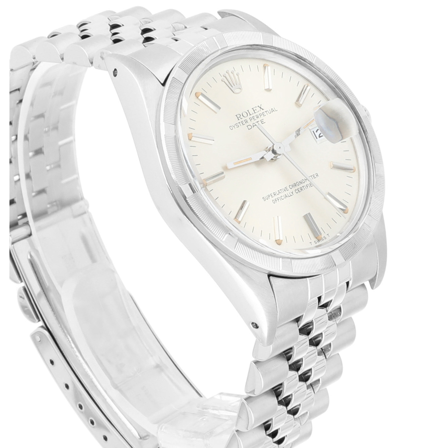 Rolex Pre-owned Rolex Oyster Perpetual Date Automatic Silver Dial ...