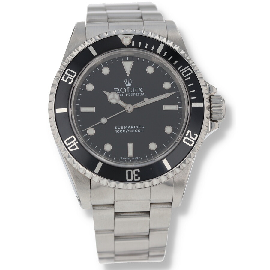 Rolex Pre-owned Rolex Submariner "No Date" Automatic Chronometer Black ...