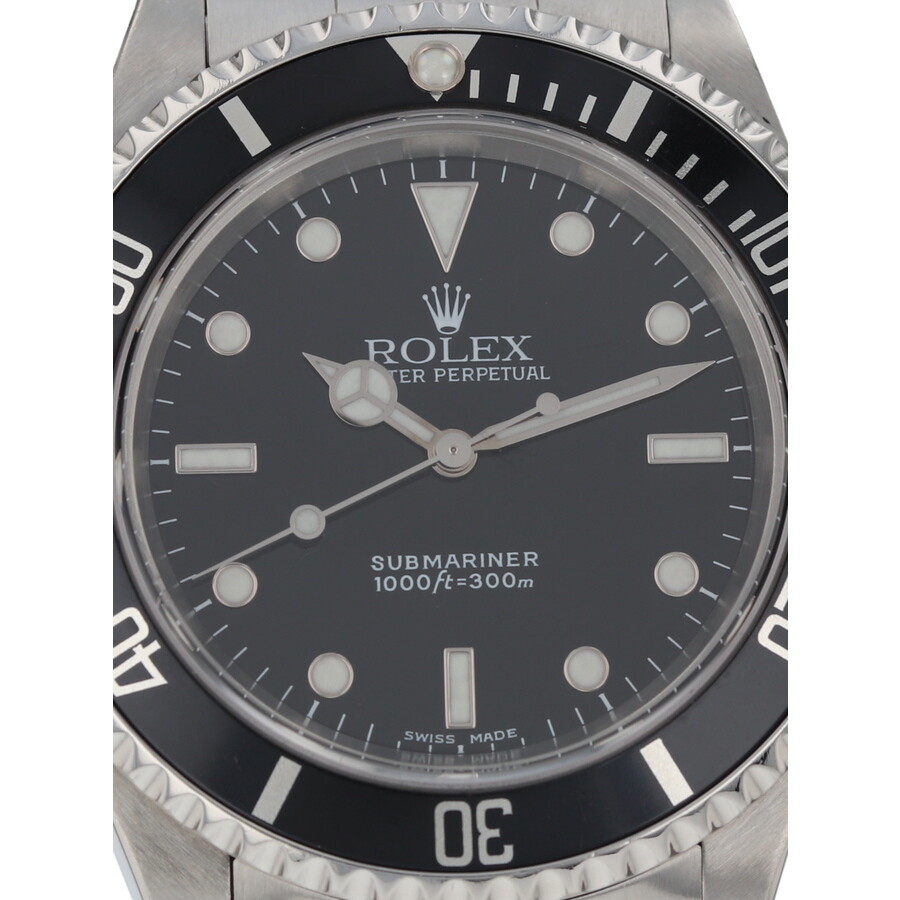 Rolex Pre-owned Rolex Submariner "No Date" Automatic Chronometer Black ...