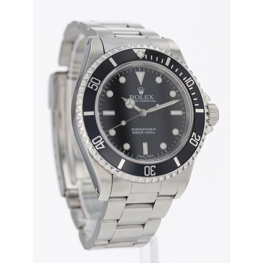 Rolex Pre-owned Rolex Submariner "No Date" Automatic Chronometer Black ...