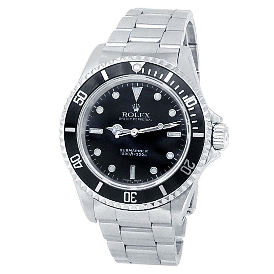 Rolex Pre-owned Rolex Submariner No-Date Automatic Chronometer Black ...