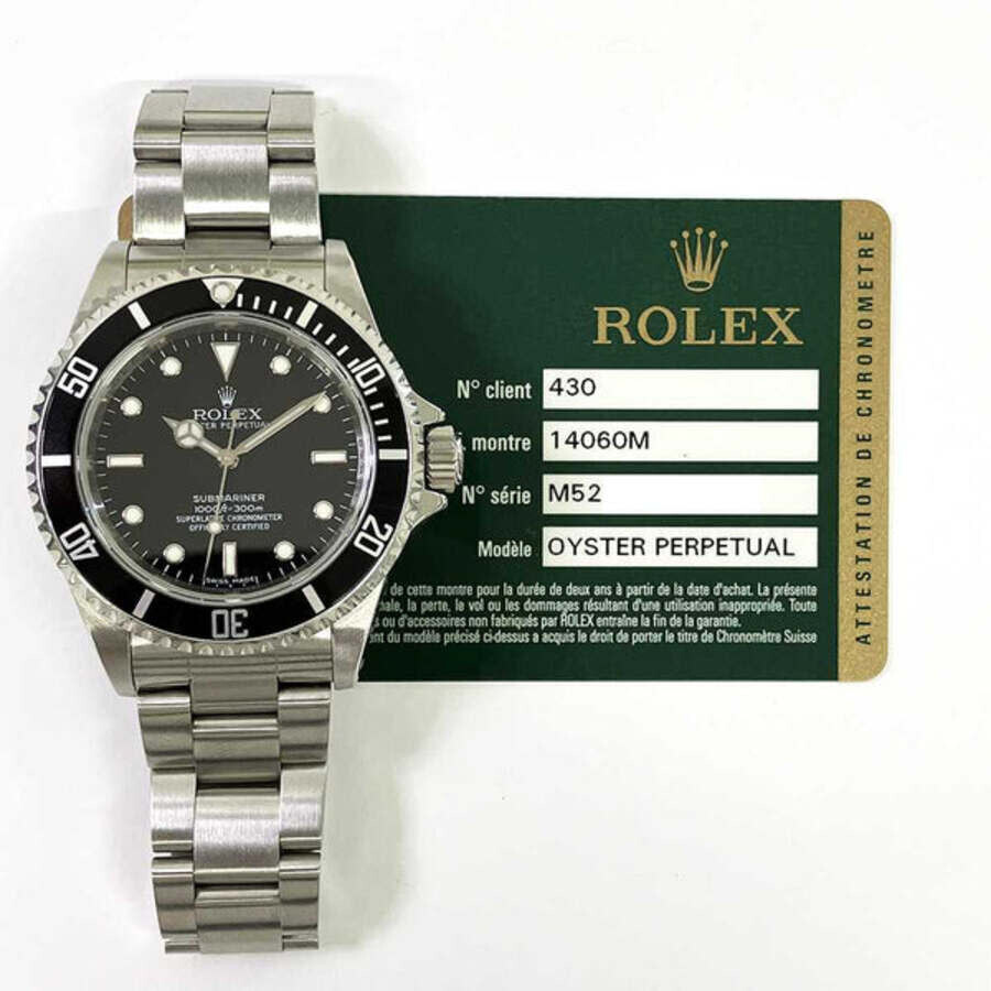Rolex Pre-owned Rolex Submariner No-Date Automatic Chronometer Black ...