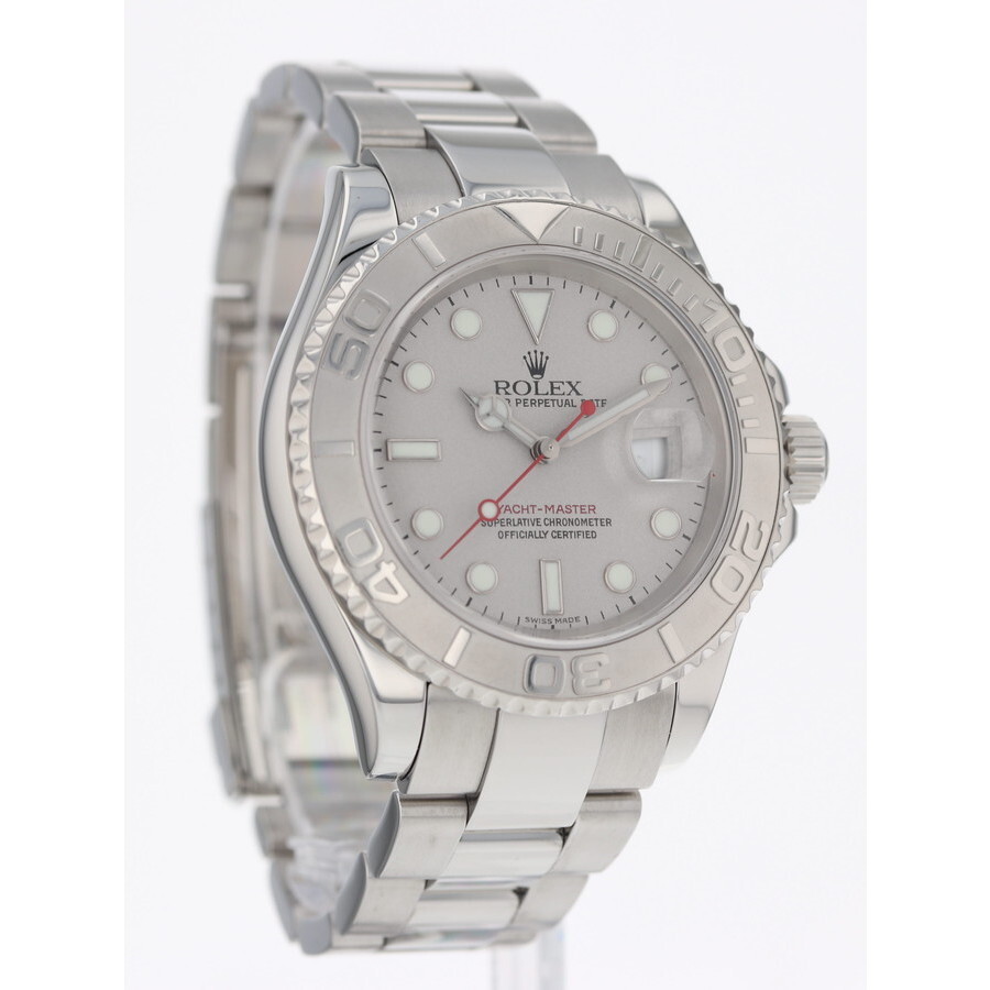 Rolex Pre-owned Rolex Yacht-Master Automatic Chronometer Silver Dial ...