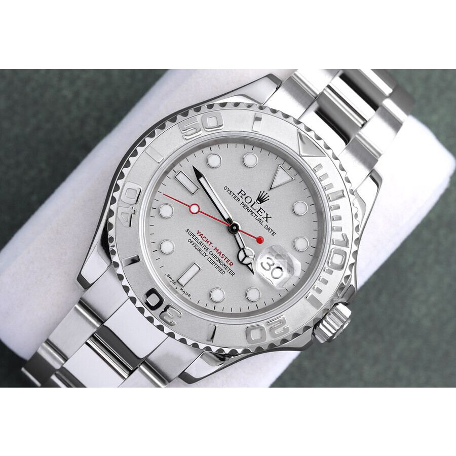 Rolex Pre-owned Rolex Yacht-Master Automatic Silver Dial Men's Watch ...