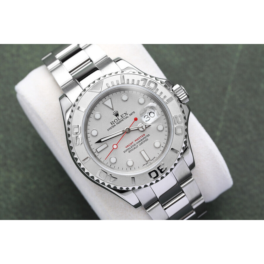 Rolex Pre-owned Rolex Yacht-Master Automatic Silver Dial Men's Watch ...