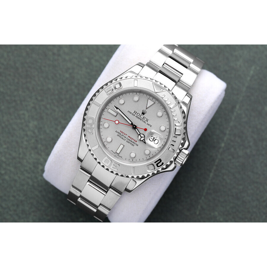 Rolex Pre-owned Rolex Yacht-Master Automatic Silver Dial Men's Watch ...