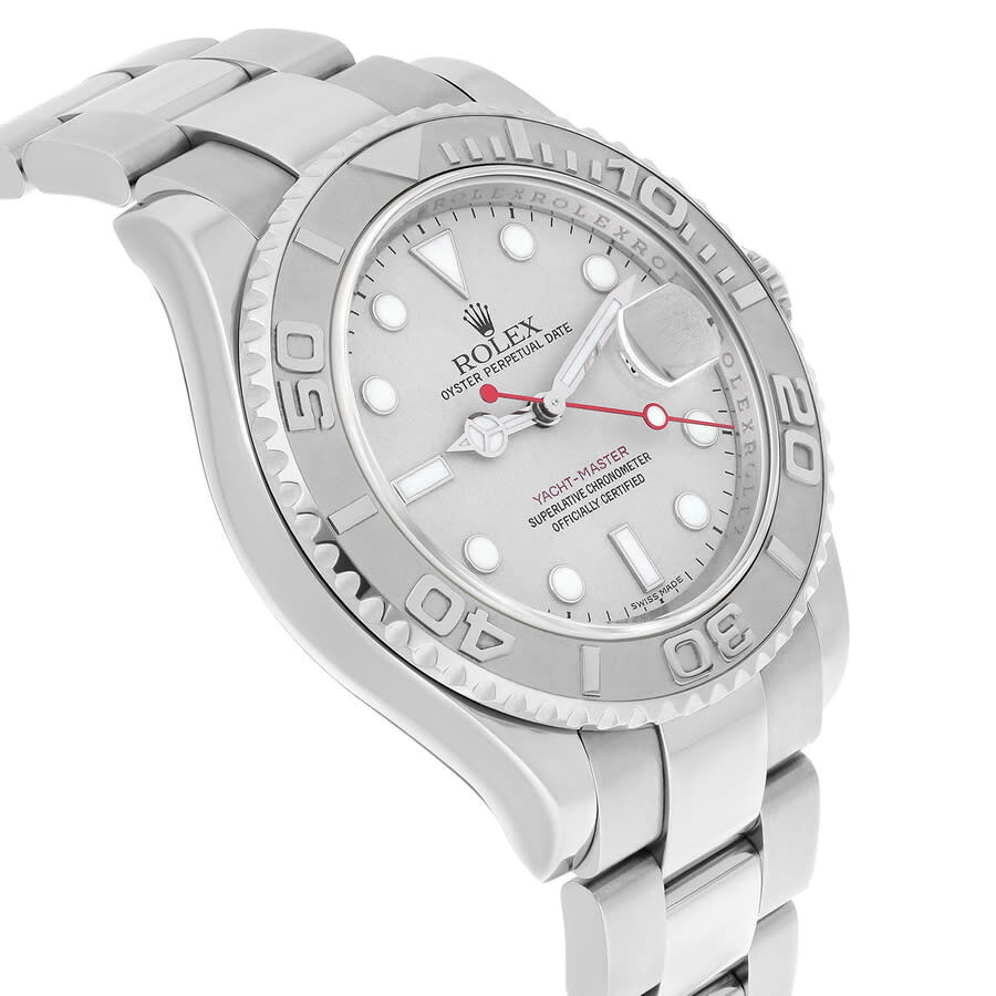 Rolex Pre-owned Rolex Yacht-Master Automatic Silver Dial Men's Watch ...
