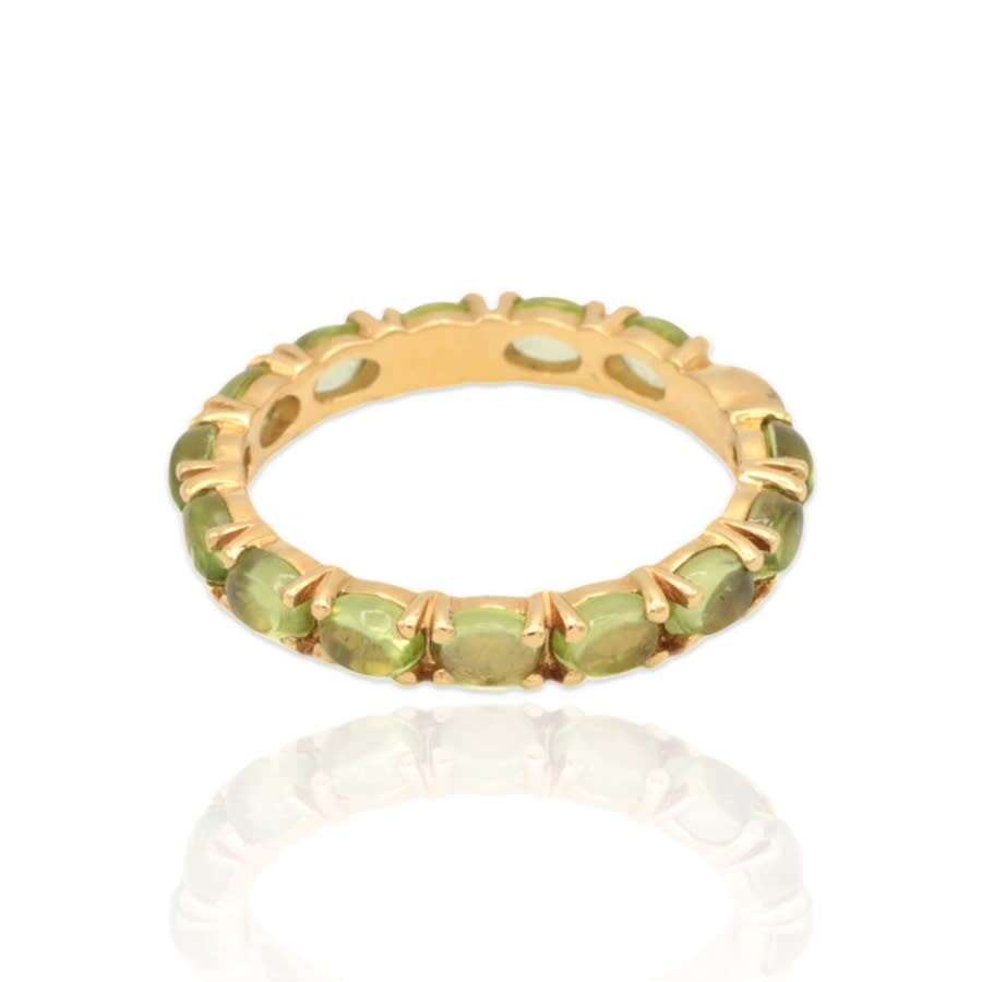 Superoro Pre-Owned Superoro 18K Yellow Gold Peridot Ring 62409 - Jomashop