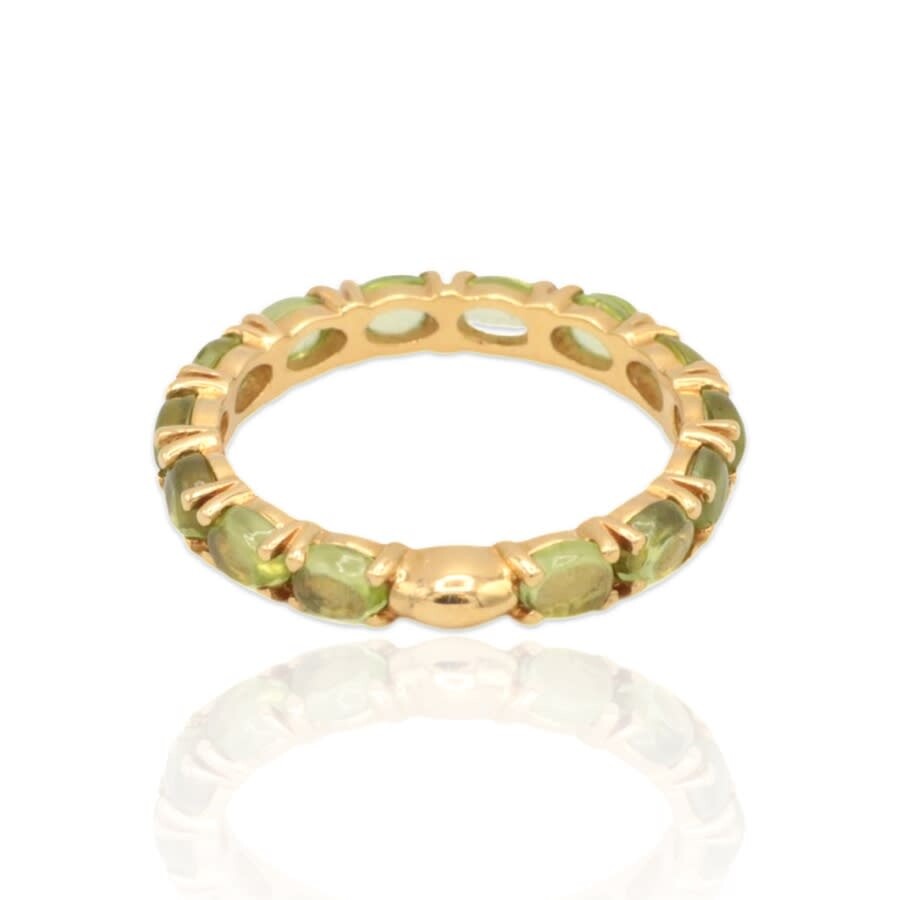 Superoro Pre-Owned Superoro 18K Yellow Gold Peridot Ring 62409 - Jomashop
