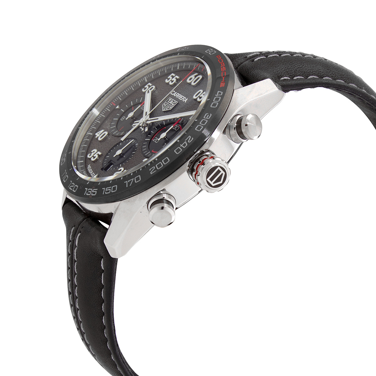 Tag Heuer Pre-owned Tag Heuer Carrera Porsche Chronograph Grey Dial Men ...