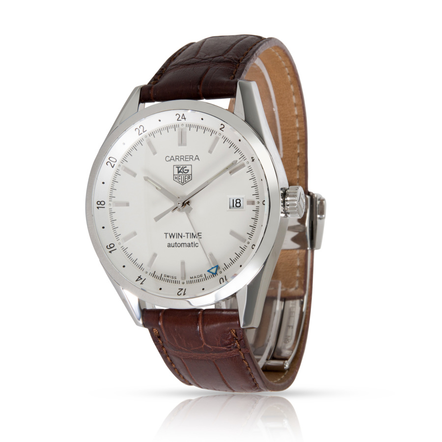 Tag Heuer Pre-owned Tag Heuer Carrera Silver-tone Dial Men's Watch ...