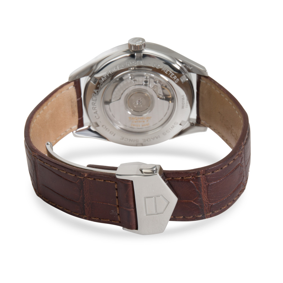Tag Heuer Pre-owned Tag Heuer Carrera Silver-tone Dial Men's Watch ...