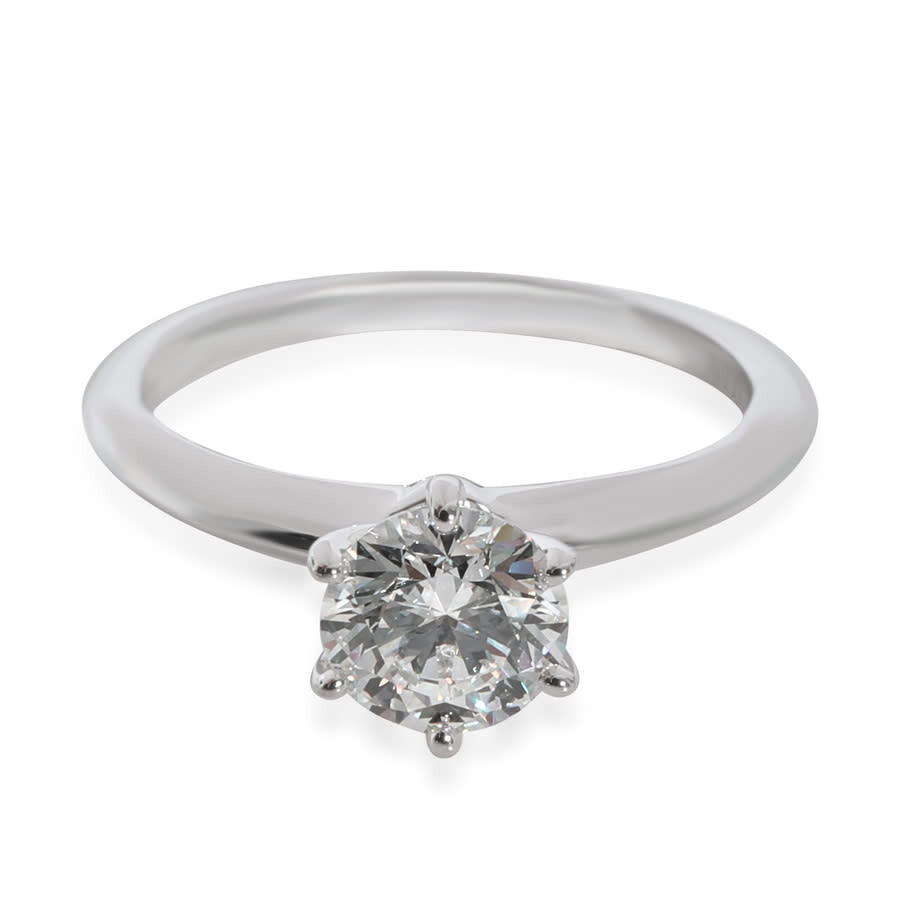 Tiffany & Co. Pre-Owned Tiffany & Co. Diamond Solitaire Engagement Ring ...
