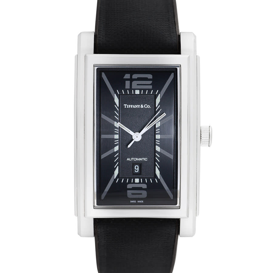 Tiffany & Co. Pre-owned Tiffany & Co. Grand Automatic Black Dial Men's ...