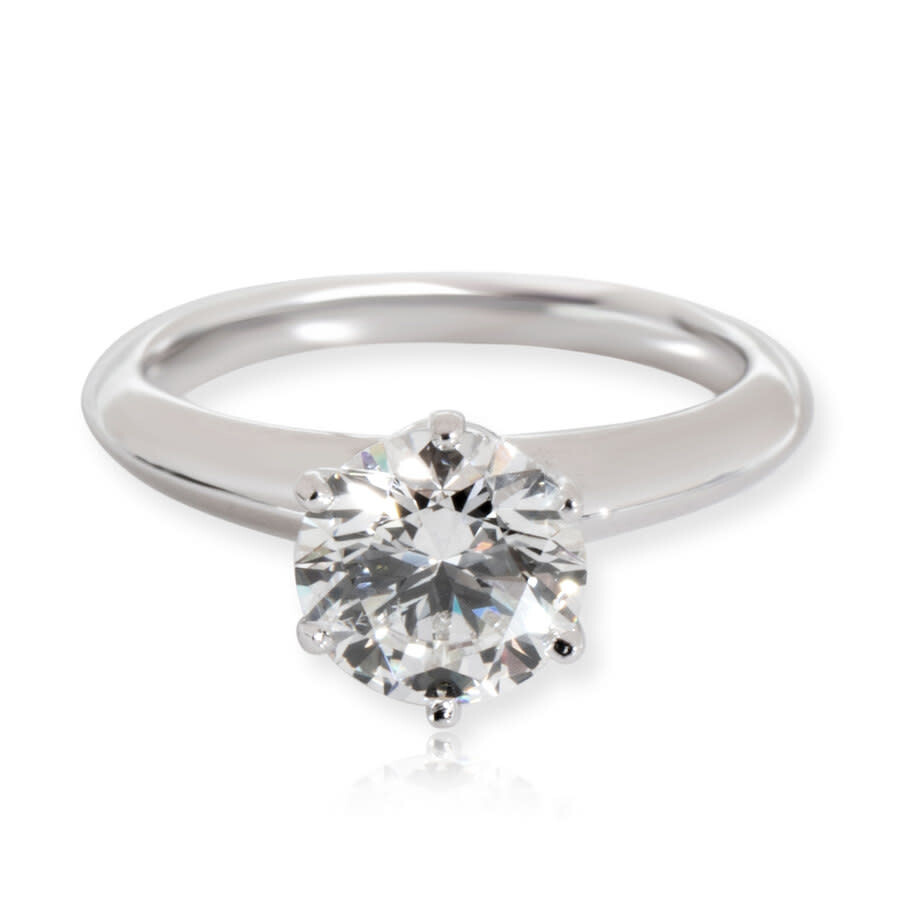 Tiffany & Co. Pre-Owned Tiffany & Co. Platinum Solitaire 1.5 CT Diamond ...