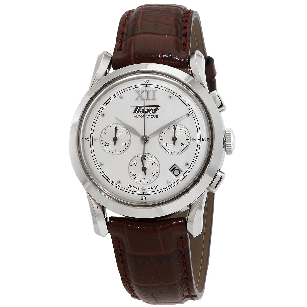 Tissot Pre-owned Tissot Heritage Chronograph Automatic Silver Dial Men ...