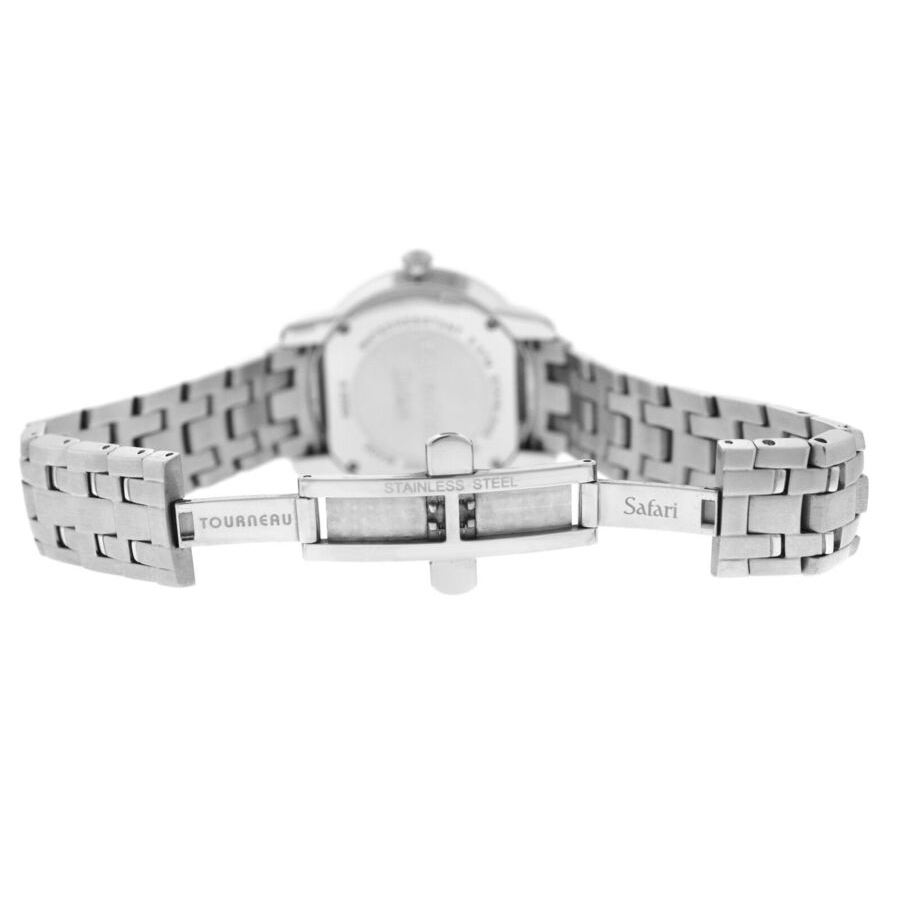 Tourneau Pre-owned Tourneau Safari Quartz Silver Dial Men's Watch ...