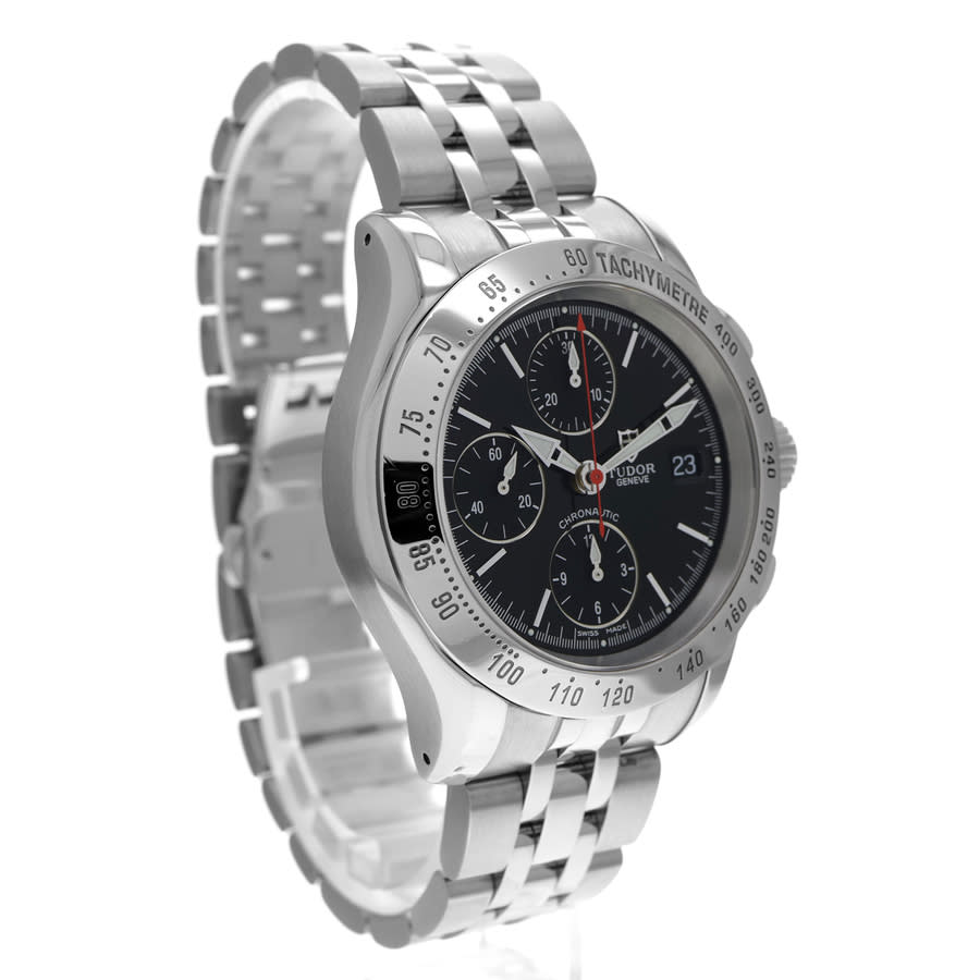 Tudor Pre-owned Tudor Chronautic Chronograph Automatic Black Dial Men's ...